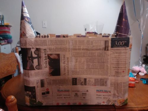 Hello, I'm making a castle piñata and I was wondering what the best way ...